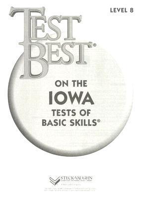 Test Best on the Iowa Tests of Basic Skills: Grade 2, LVL 8 by Diane ...