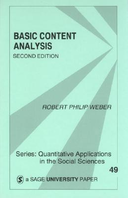 Basic Content Analysis by Robert P. (Philip) Weber | Goodreads
