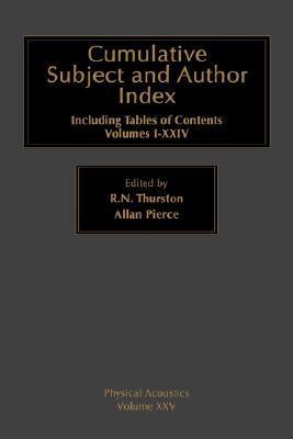 Cumulative Subject and Author Index: Including Tables of Contents ...