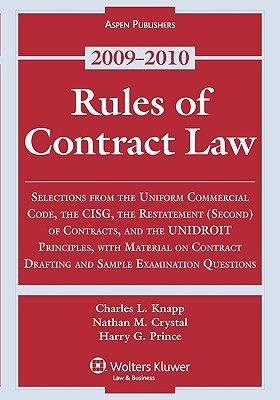 Rules of Contract Law: Selections from the Uniform Commercial Code, the ...