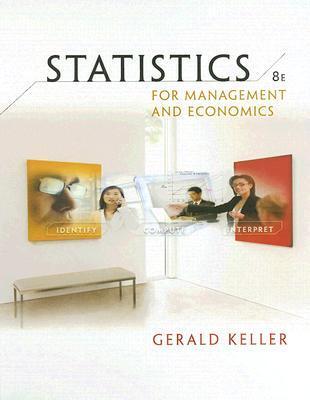 Statistics for Management and Economics [with CD-ROM] by Gerald Keller ...