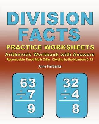 Division Facts Practice Worksheets Arithmetic Workbook with Answers ...
