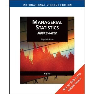 Managerial Statistics by Gerald Keller | Goodreads