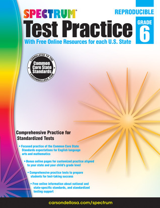 Spectrum Grade 6 Test Practice Workbooks, Ages 10 to 11, Math, Language ...