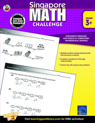 Singapore Math Challenge Workbook—Grades 3-5 Math Book, Tricks for ...