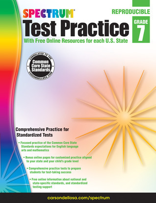 Spectrum Test Practice 7th Grade Workbooks All Subjects, Math, Language ...