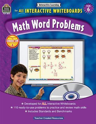 Math Word Problems for All Interactive Whiteboards, Grade 6 by Teacher ...