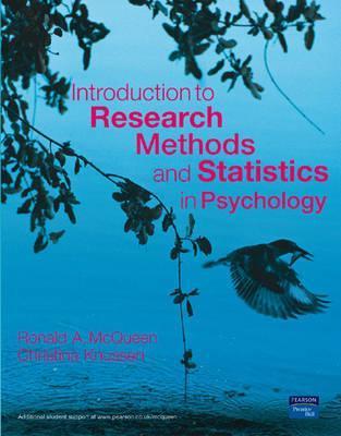 Introduction to Research Methods & Statistics in Psychology by Ron ...