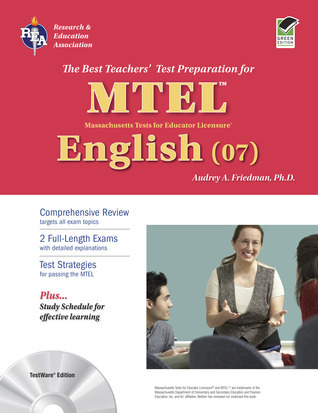 Massachusetts MTEL English (07) with CD by Audrey A. Friedman | Goodreads
