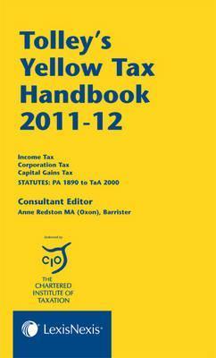 Tolleys Yellow Tax Handbook 2011 12 (Five Volume Set) by Anne Redston ...