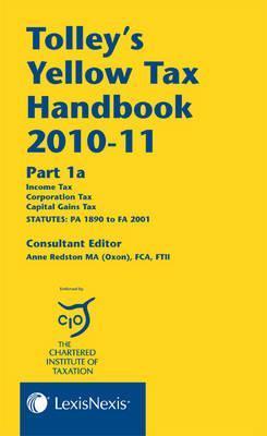 Tolley's Yellow Tax Handbook 2010-11 by Anne Redston | Goodreads