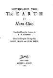 Conversation with the Earth by Hans Cloos | Goodreads