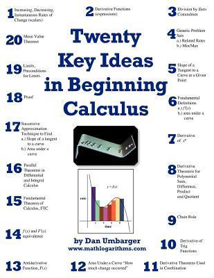 Twenty Key Ideas in Beginning Calculus (Color) by Dan Umbarger | Goodreads