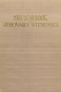 1934 Yearbook of Jehovah's Witnesses by Watch Tower Bible and Tract ...