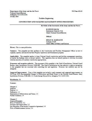 NG Pam 420-10 Construction and Facilities Management Office Procedures ...