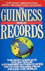 Guinness Book of World Records 1993 by Norris McWhirter | Goodreads
