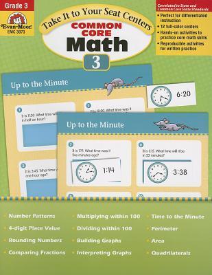 Take It to Your Seat Centers Math, Grade 3 by Evan-Moor Educational ...