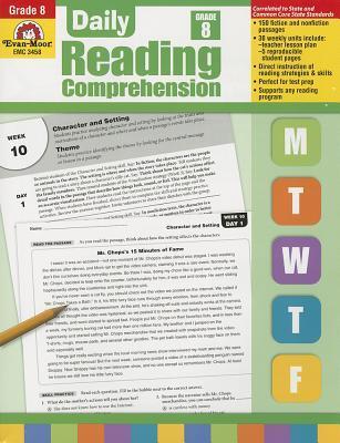 Daily Reading Compreneshion, Grade 8 by Evan-Moor Educational ...