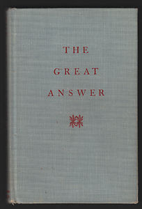 The Great Answer by Margaret Lee Runbeck | Goodreads