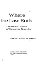 Where the law ends: The social control of corporate behavior by ...