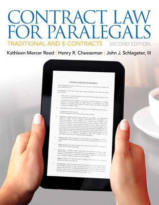 Contract Law for Paralegals by Kathleen Mercer Reed | Goodreads