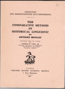 The Comparative Method in Historical Linguistics by Antoine Meillet | Goodreads