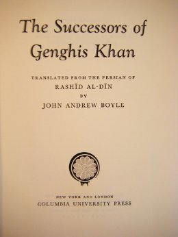 The Successors of Genghis Khan by John Andrew Boyle | Goodreads