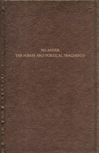 Nicander: The Poems and Poetical Fragments (Greek Texts and ...