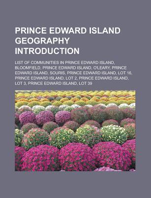 Prince Edward Island Geography Introduction: List of Communities in ...