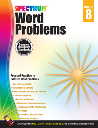 Spectrum 8th Grade Math Word Problems Workbook, Ages 13 to 14, Math ...