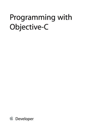 Programming with Objective-C by Apple Inc. | Goodreads