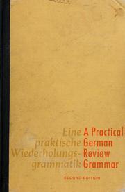 A Practical German Review Grammar by Emory E. Cochran | Goodreads