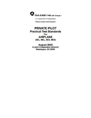 Private Pilot Practical Test Standards (PTS) Airplane Single-Engine ...
