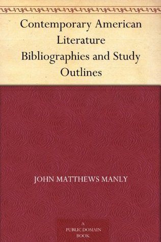 Contemporary American Literature Bibliographies and Study Outlines by ...