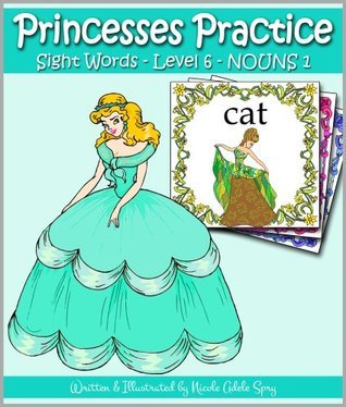 Princesses Practice: NOUN Level 1 Sight Words - 50 Flash Cards by ...