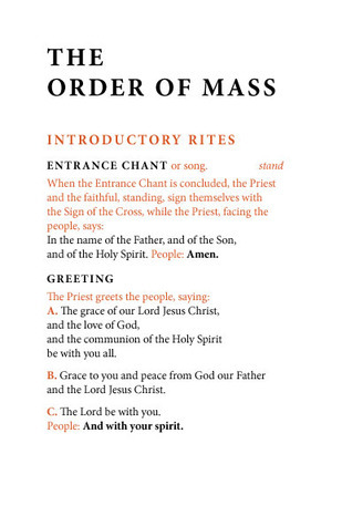 Order of Mass: Large Print by Catholic Church | Goodreads