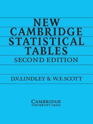 New Cambridge Statistical Tables by D.V. Lindley | Goodreads