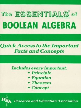 Boolean Algebra Essentials (Essentials Study Guides) by Alan Solomon ...