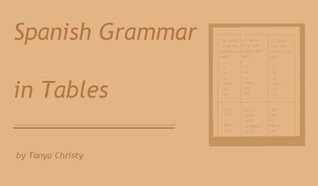 Spanish Grammar in Tables by Tanya Christy | Goodreads