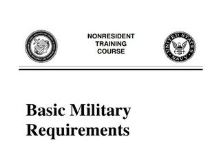 Navy Basic Military Requirements (BMR) by U.S. Department of the Navy ...