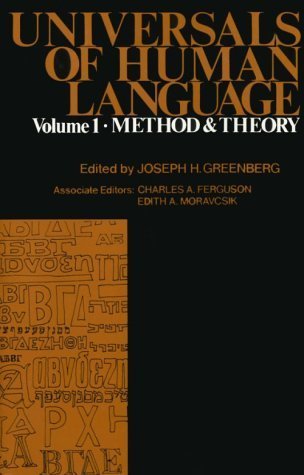 Universals of Human Language, vol. 1: Method and Theory by Joseph H ...