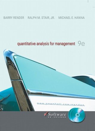 Quantitative Analysis For Management by Barry Render | Goodreads