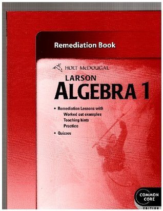 Algebra 1 Remediation Book by Holt McDougal | Goodreads