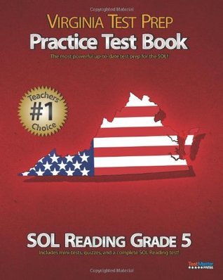 VIRGINIA TEST PREP Practice Test Book SOL Reading Grade 5 by Test ...