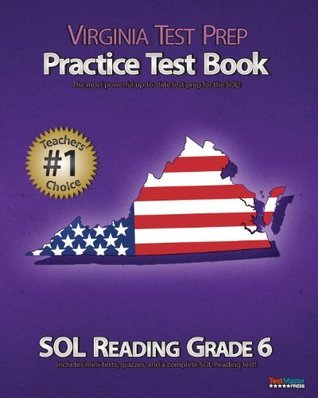 VIRGINIA TEST PREP Practice Test Book SOL Reading Grade 6 by Test ...