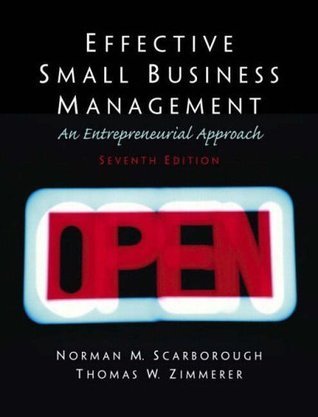 Effective Small Business Management. An Entrepreneurial Approach by ...