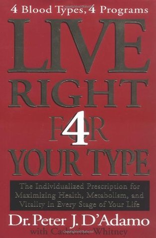 Live Right 4 Your Type: 4 Blood Types, 4 Program -- The Individualized ...