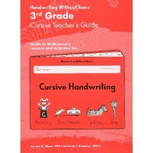 3rd Grade Cursive Teacher's Guide by Jan Z. Olsen | Goodreads