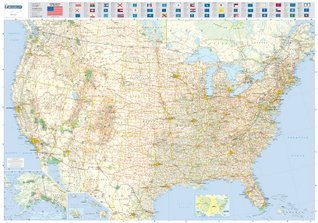 Michelin Map USA Road 13761 (Laminated, Rolled) (Maps/Wall by Guides ...