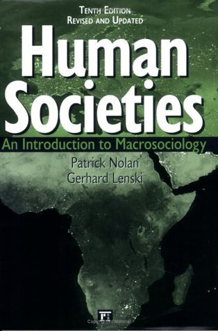 Human Societies by Patrick Nolan | Goodreads